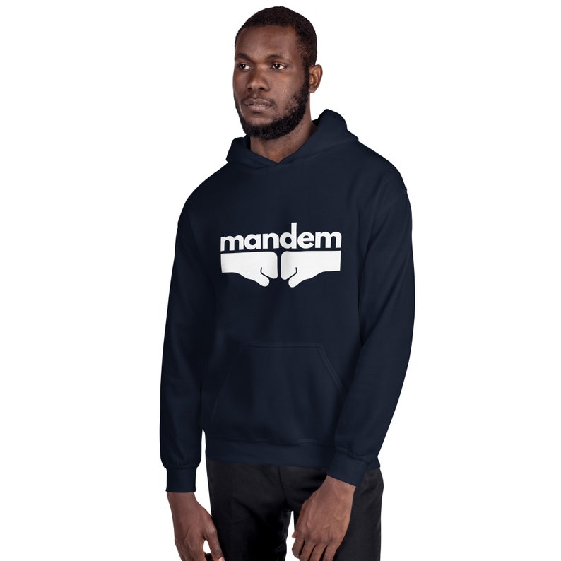 Mandem Black British Slang Hoodie, Urban Novelty Teen Gift Jumper, Hood ...