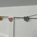 Muted Colors Heart Garland6 Crocheted Heartsheart Buntingheart Photo ...