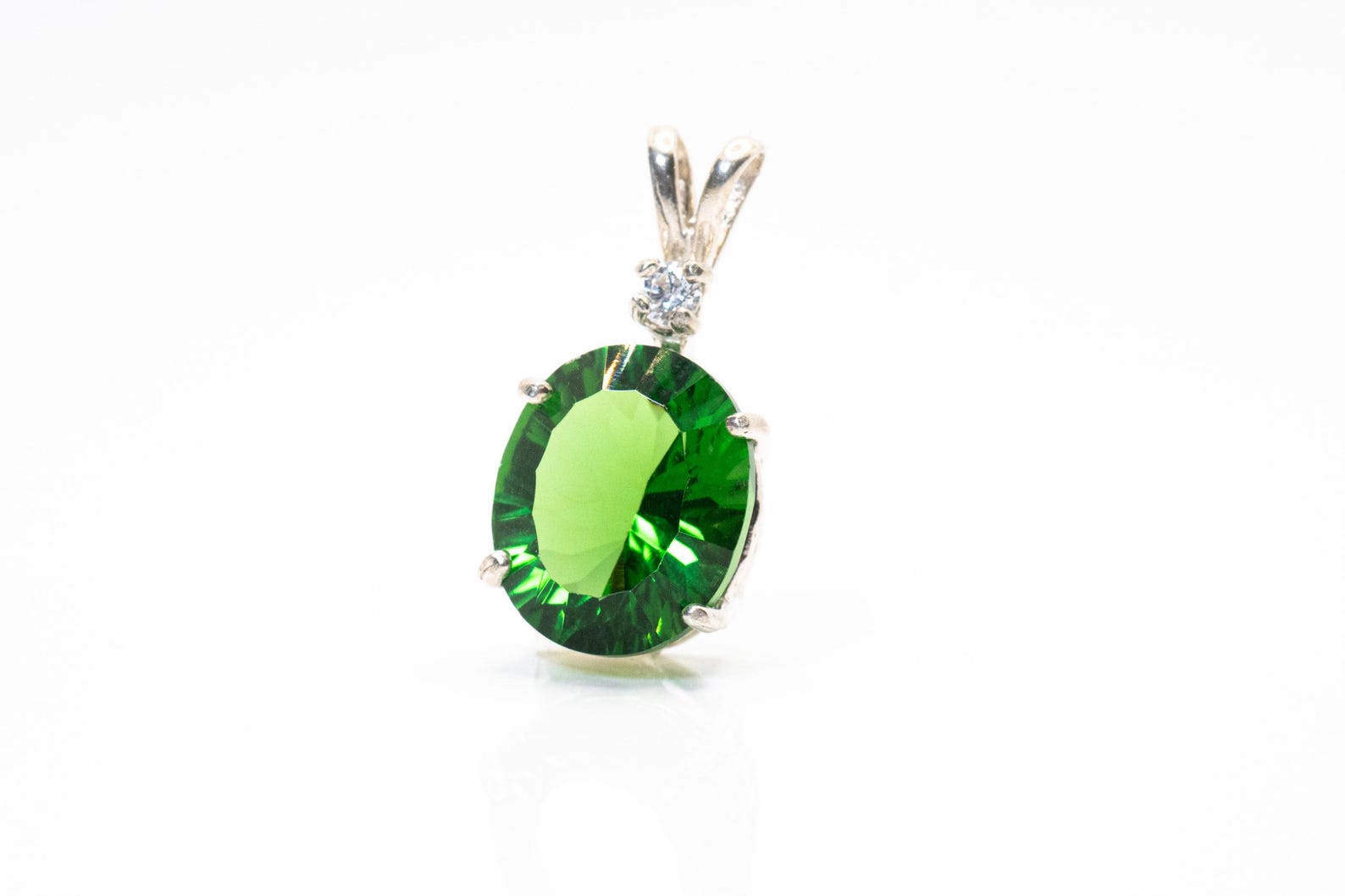 Green Helenite in Sterling Silver #5610 - Etsy