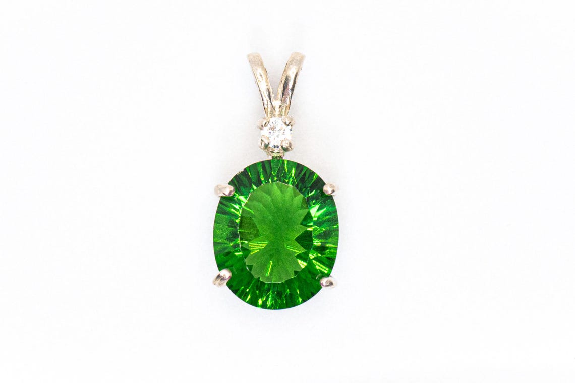 Green Helenite in Sterling Silver #5610 - Etsy