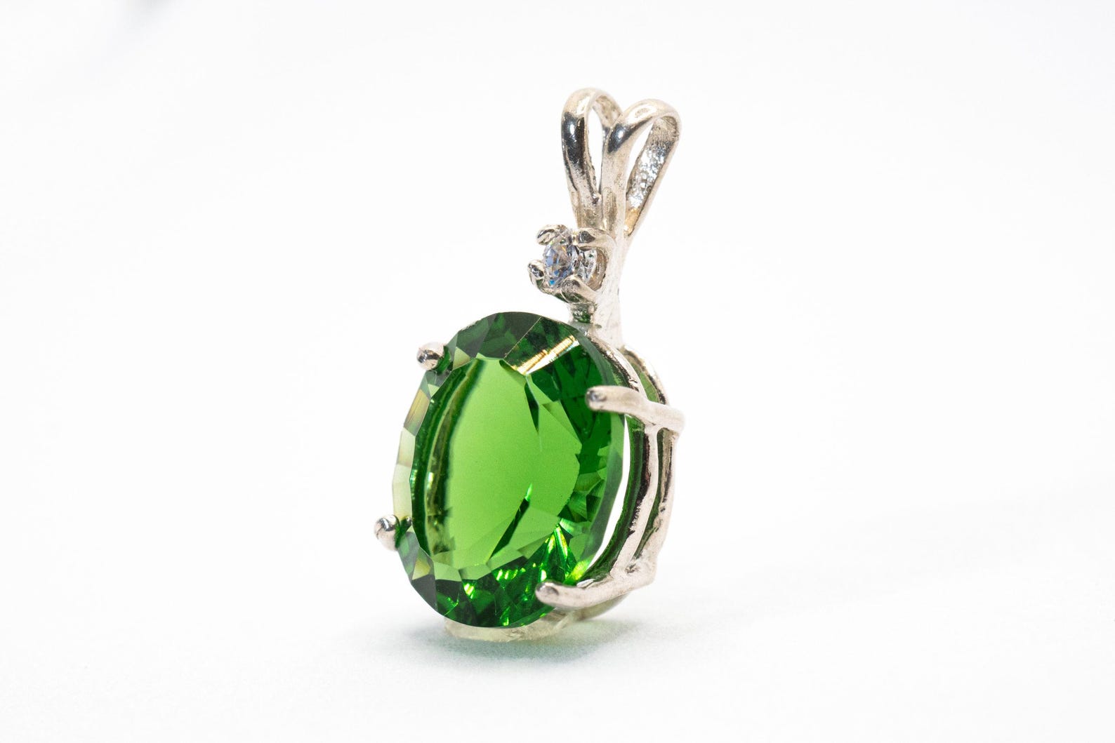 Green Helenite in Sterling Silver #5610 - Etsy