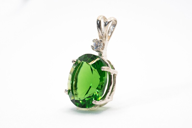 Green Helenite in Sterling Silver #5610 - Etsy