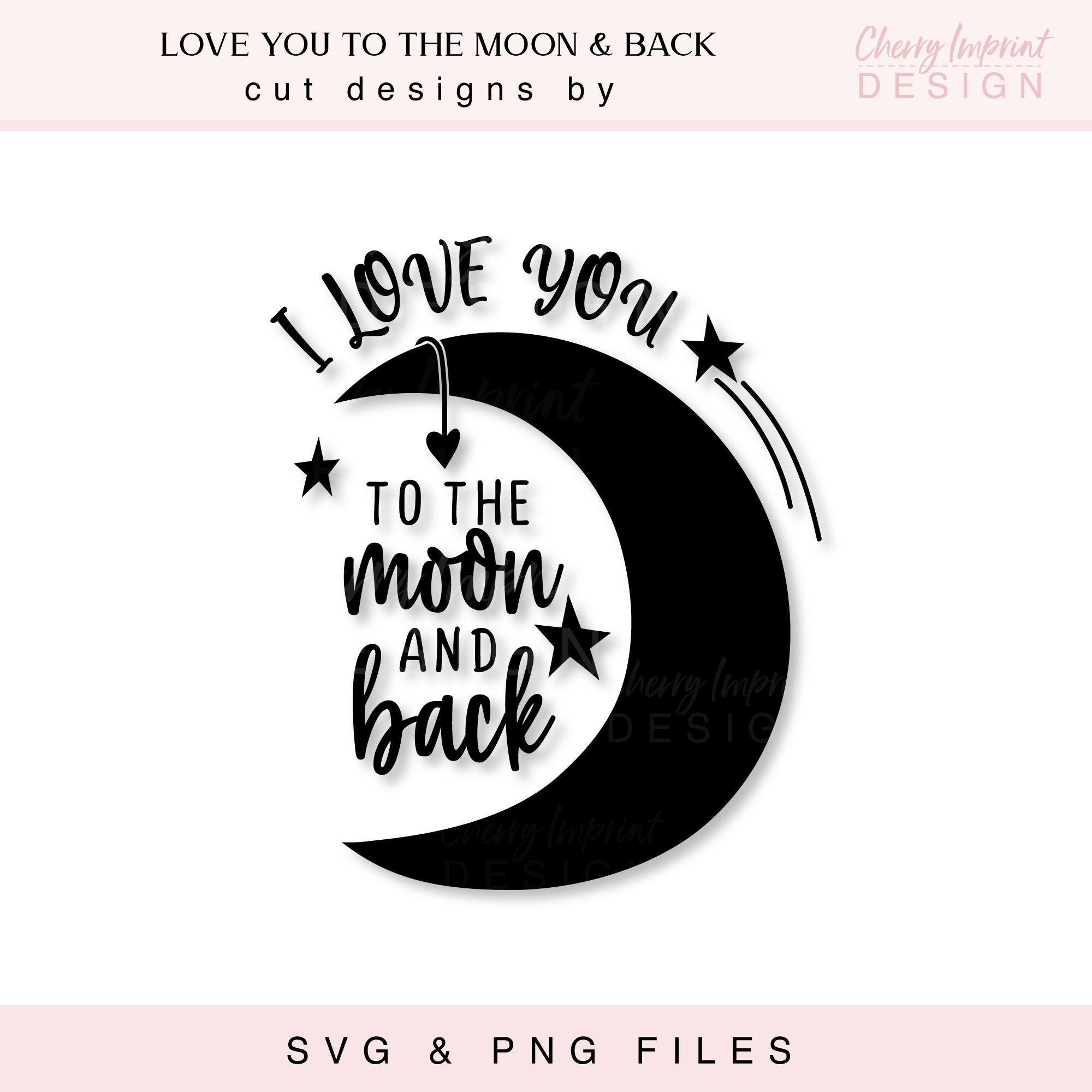 Love You to the Moon and Back SVG | Love You to Moon SVG for Cricut and ...
