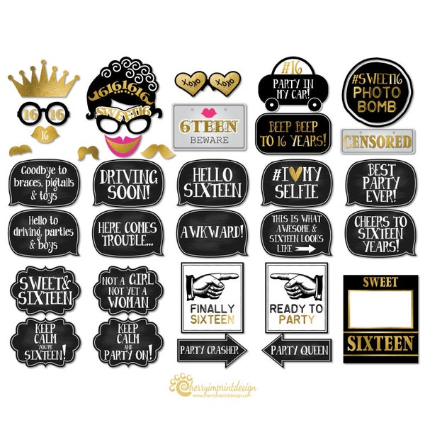 Sweet Sixteen Prop - Etsy
