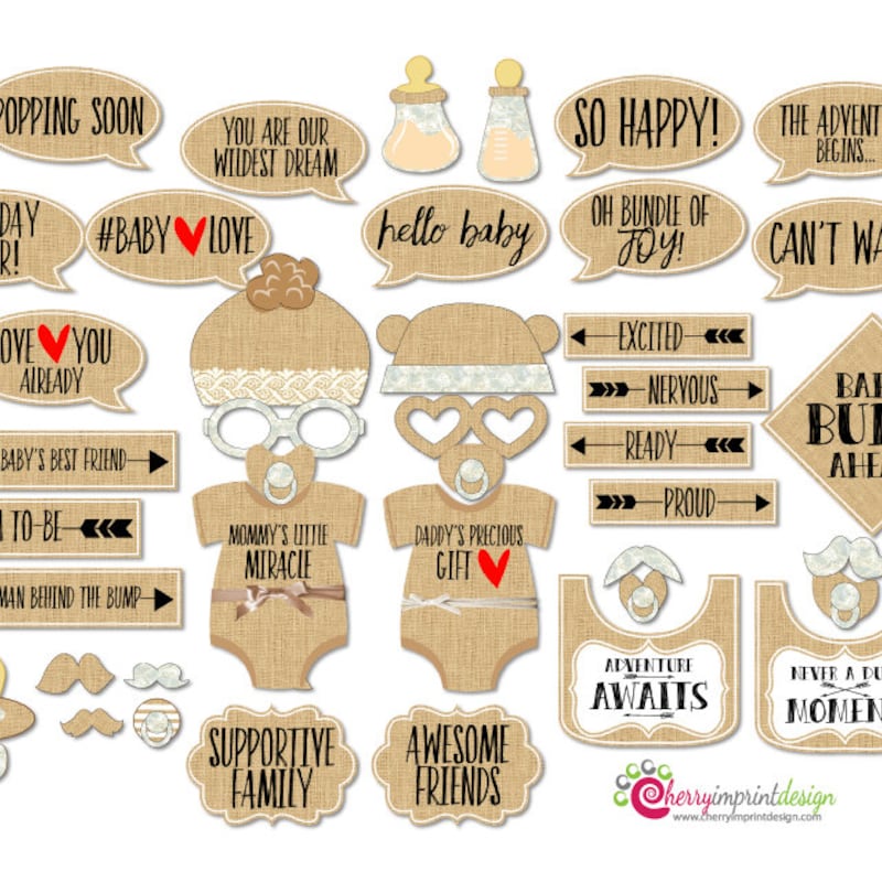 Baby Shower Props - Etsy