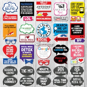 47 Funny Social Media Photo Booth Props - Internet World Wide Web Photo ...