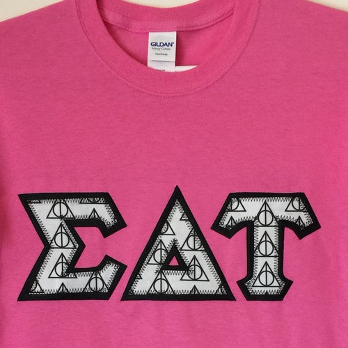 Nightmare Halloween Greek Lettered Stitched Shirt Fraternity - Etsy