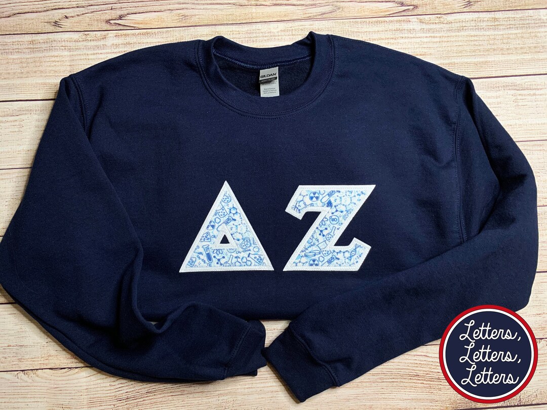Royal Blue Science Chemistry Greek Lettered Stitched Sorority ...