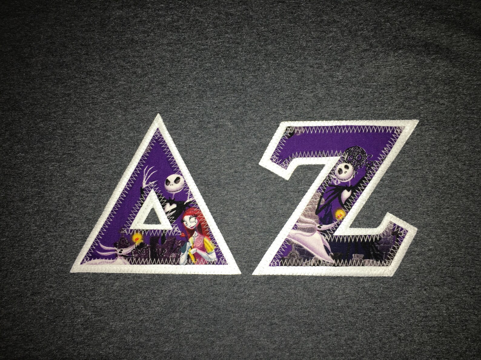 Nightmare Halloween Greek Lettered Stitched Shirt Fraternity Sorority ...