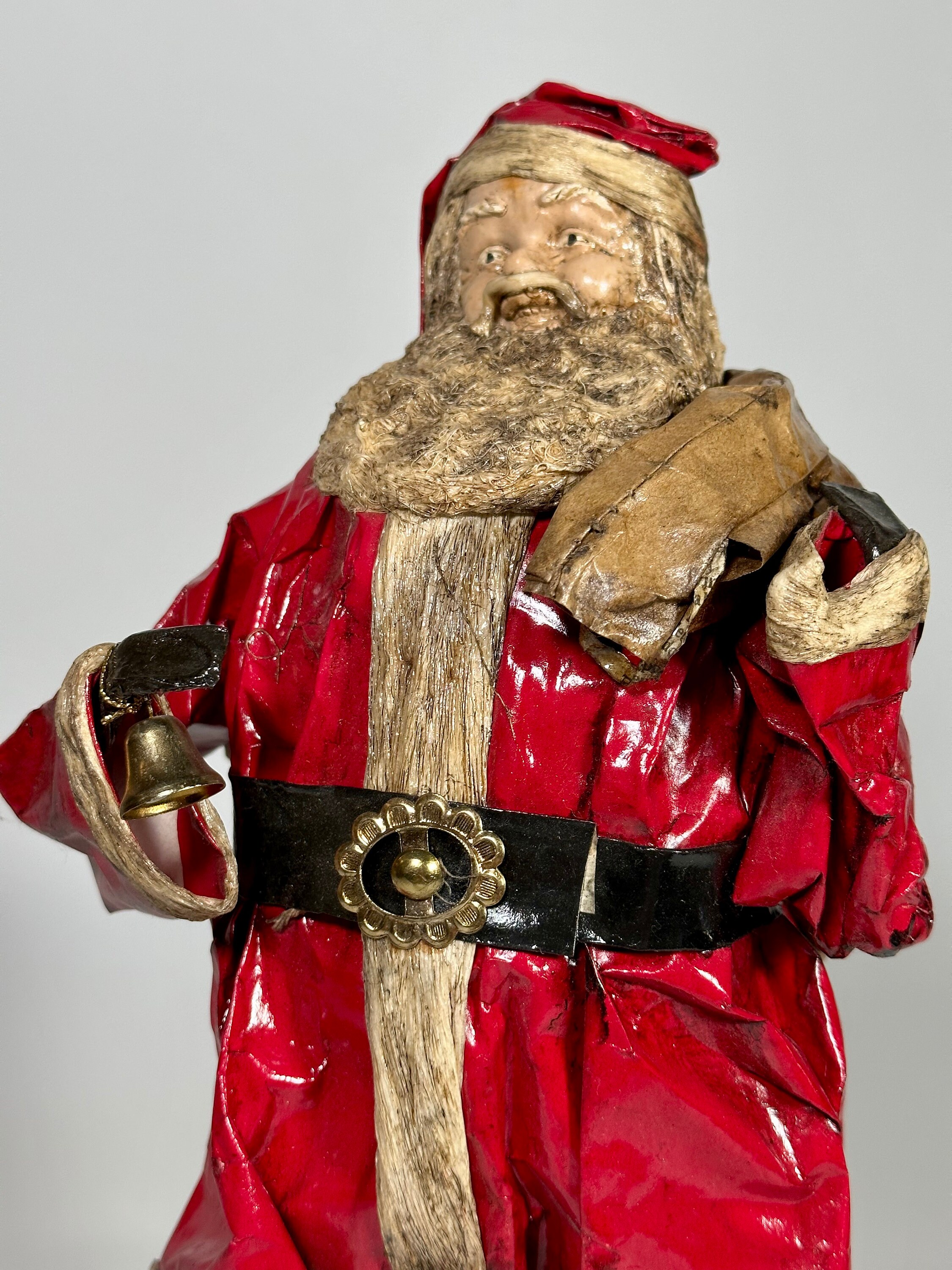 Vintage Hand Made Santa Clause Mexican Folk Art Paper Mache St ...