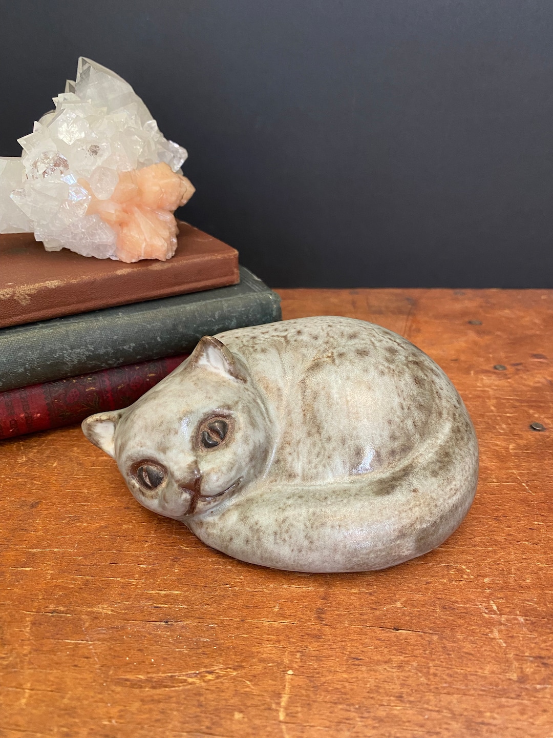 Vintage Andersen Design Art Pottery Gray Cat - Etsy