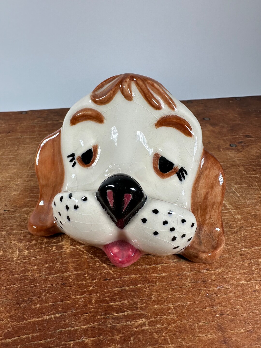 Vintage Sleepy Dog Puppy Ceramic Eyeglasses Stand - Etsy