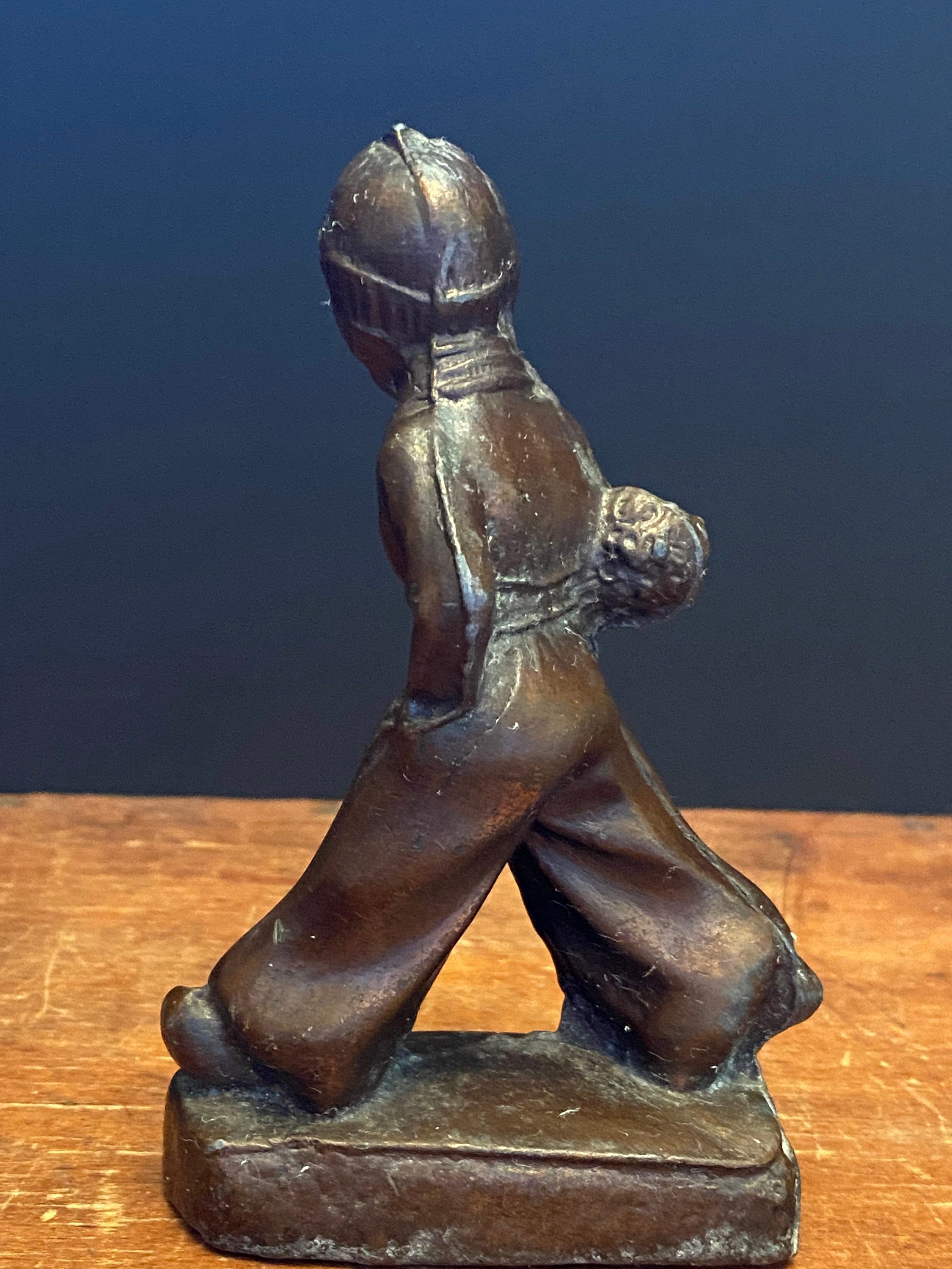 Antique 1930s Cast Metal Carnival Prize Walking Man With Pipe - Etsy