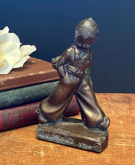 Antique 1930s Cast Metal Carnival Prize Walking Man With Pipe - Etsy