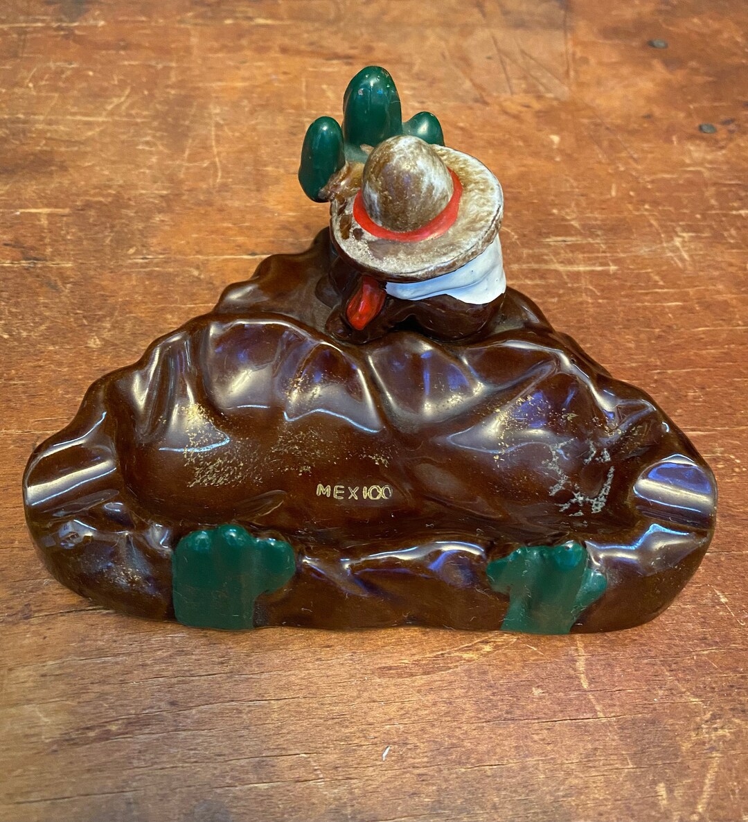 Vintage Japan Siesta Man With Cactus Mexico Souvenir Ashtray Sleeping ...