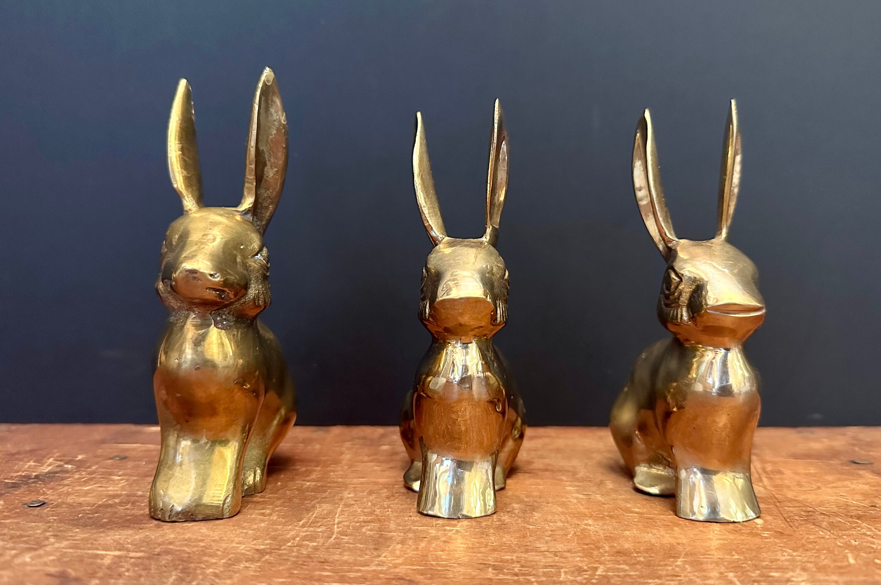 Vintage Brass Bunny Rabbits SOLD INDIVIDUALLY Boho Cottage Core Farmhouse Decor - Etsy