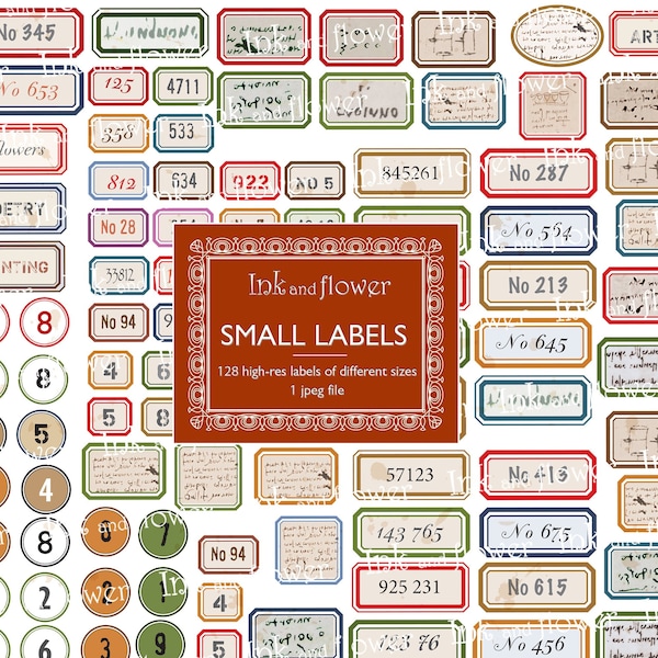 Digital Labels - Etsy