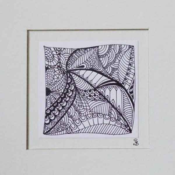 Zentangle Drawing - Etsy