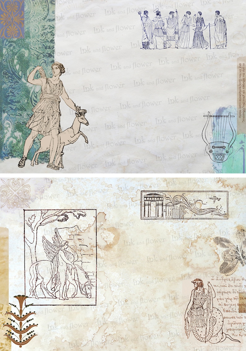 Greek Mythology Digital Kit. Greek Gods and Heroes. Instant Download ...