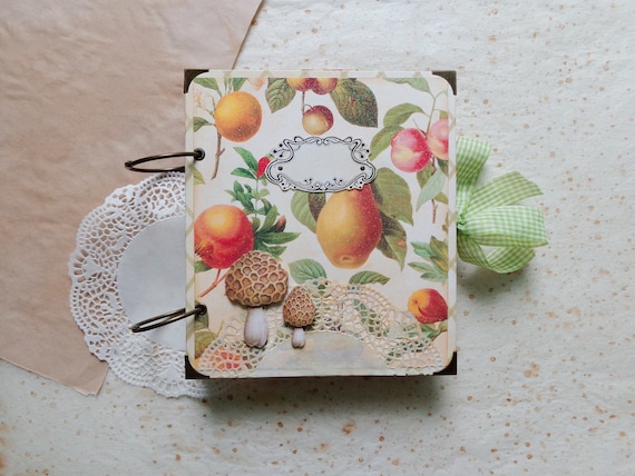 Mini Recipe Book Scrapbook Album Junk Journal for Your | Etsy