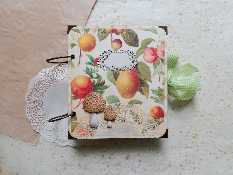 Mini Recipe Book Scrapbook Album Junk Journal for Your - Etsy