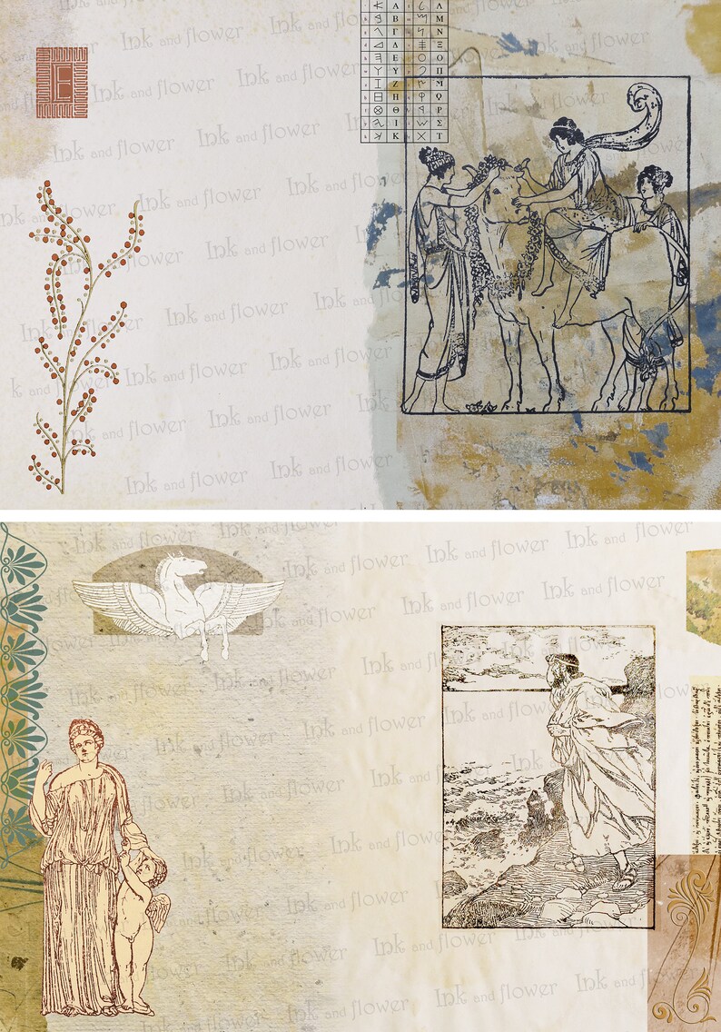 Greek Mythology Digital Kit. Greek Gods and Heroes. Instant Download ...