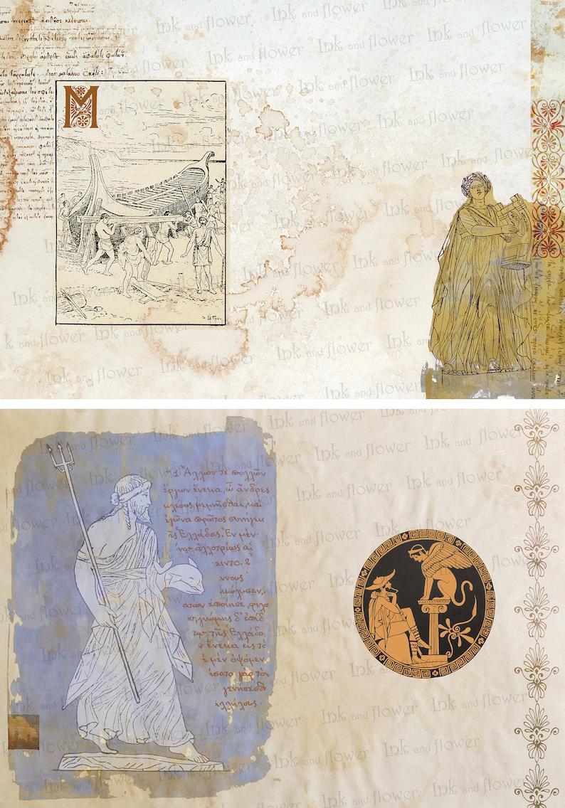 Greek Mythology Digital Kit. Greek Gods and Heroes. Instant Download ...