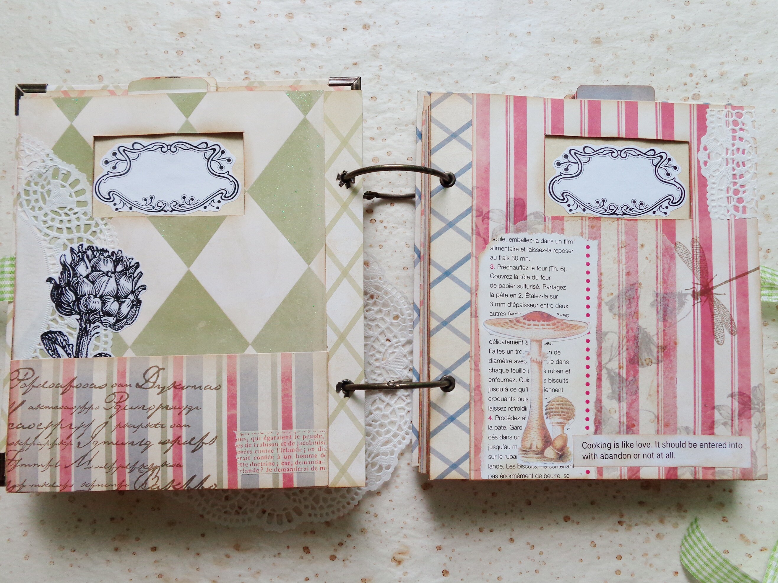 Mini Recipe Book, Scrapbook Album, Junk Journal for Your Cooking ...
