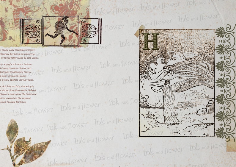 Greek Mythology Digital Kit. Greek Gods and Heroes. Instant Download ...