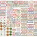 Very Small Labels. Instant Download, Digital File of 128 Labels of ...