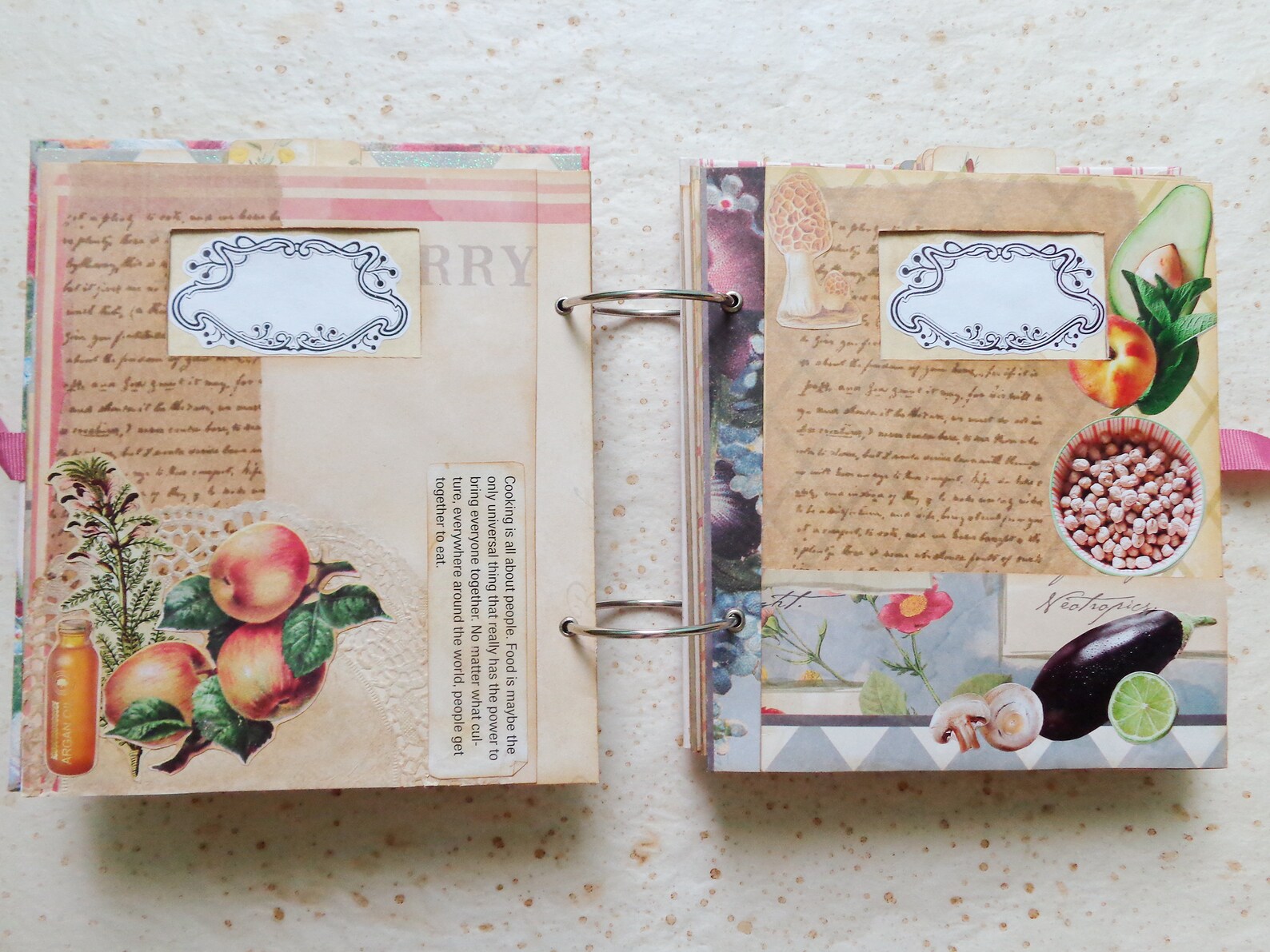 Mini Cook Book, Scrapbook Album, Junk Journal for Your Recipes. - Etsy