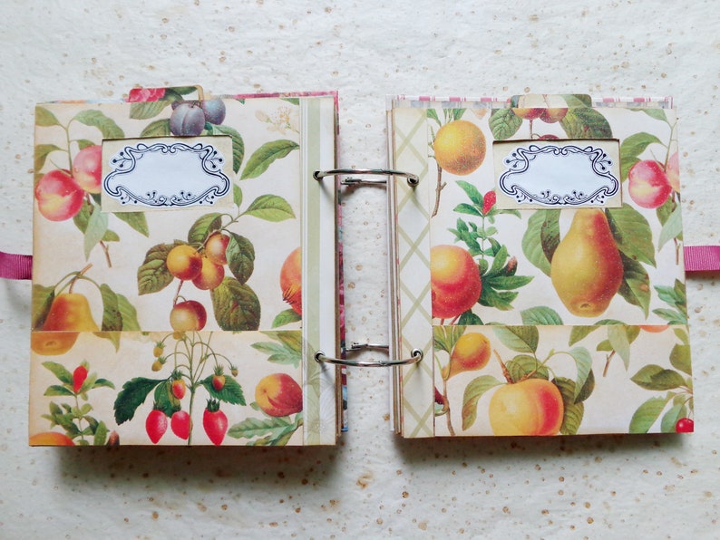 Mini Cook Book, Scrapbook Album, Junk Journal for Your Recipes. - Etsy