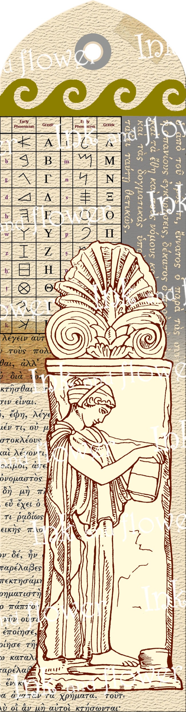 Ancient Greece. Digital Collage Bookmarks No 4. Instant Download ...