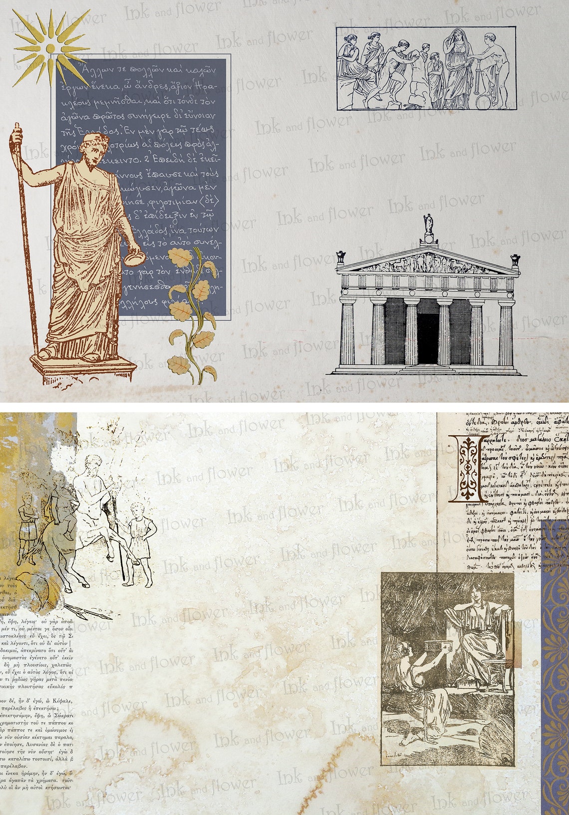 Greek Mythology Digital Kit. Greek Gods and Heroes. Instant Download ...