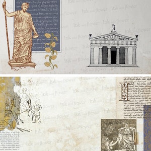 Greek Mythology Digital Kit. Greek Gods and Heroes. Instant Download ...