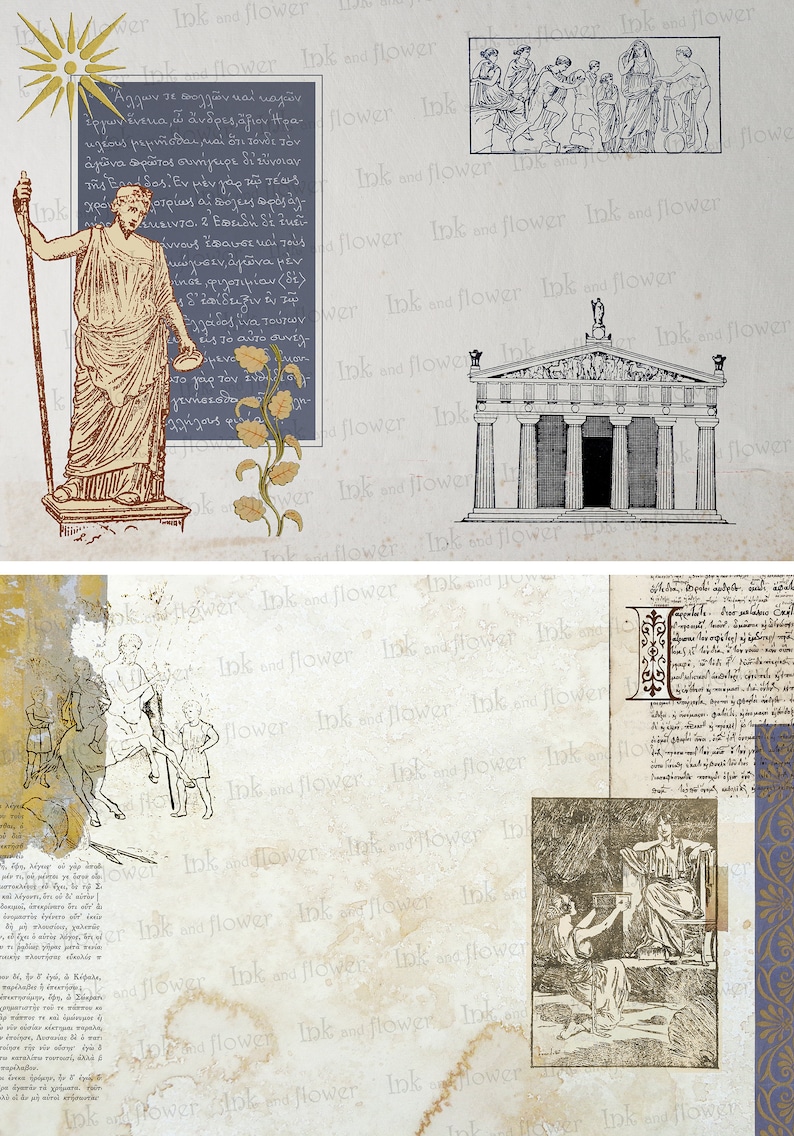 Greek Mythology Digital Kit. Greek Gods and Heroes. Instant Download ...