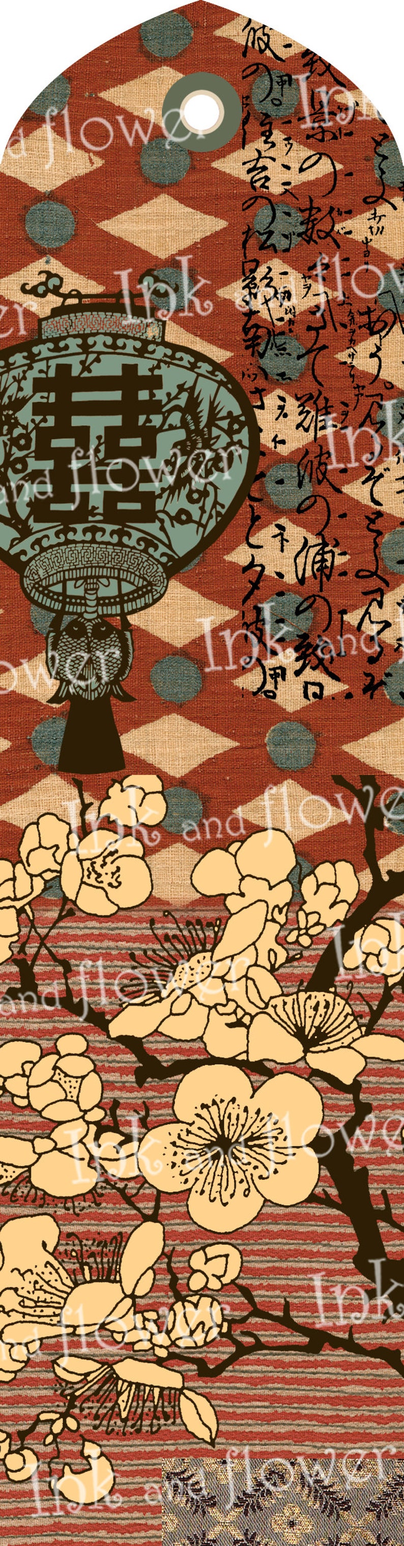 Far East. Digital Collage Bookmarks No 5. Instant Download, Digital ...