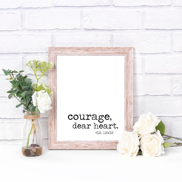 Courage Dear Heart - Etsy