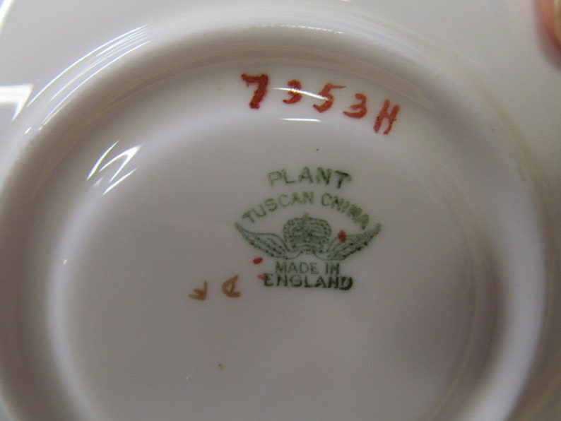 TUSCAN Tea Cup and Saucer Painted Beaded Violets Pattern - Etsy