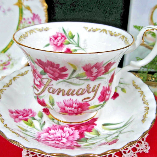 January Tea Cup - Etsy