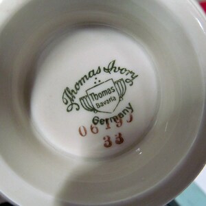 Thomas Germany Tea Cup and Saucer Floral Gold Gilt Teacup Bavaria ...