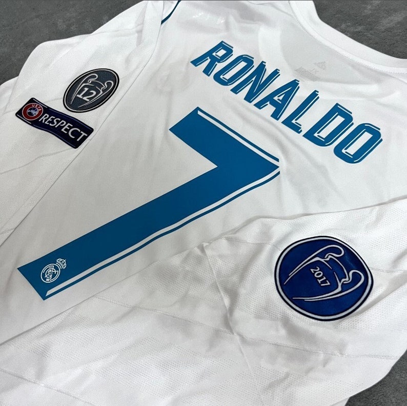 Personalized Name and Number, Real Madrid 2016 2017 Home Retro Football ...