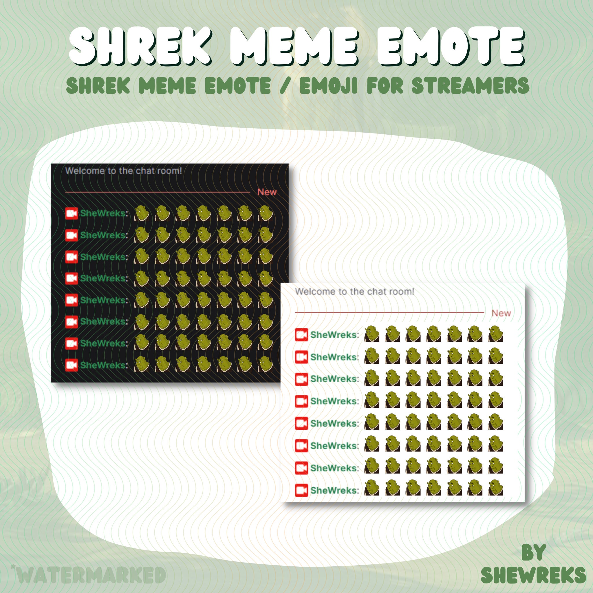 Shrek Emote Twitch Emote - Etsy