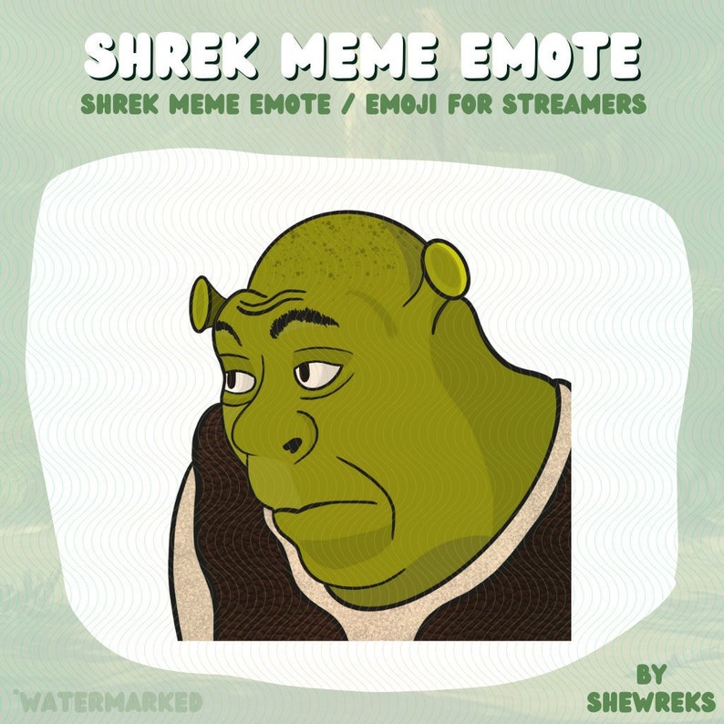 Shrek Emote Twitch Emote - Etsy Hong Kong