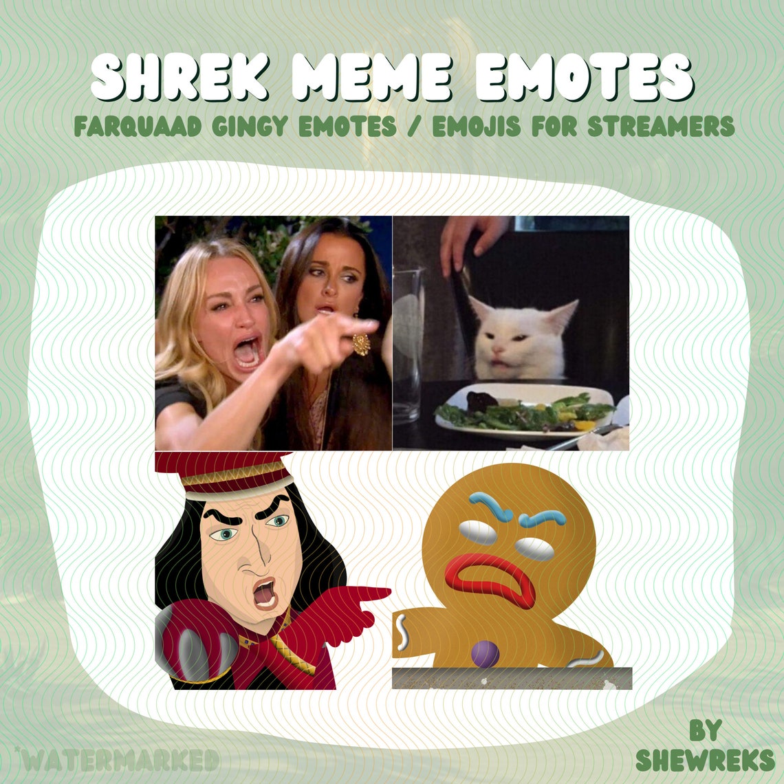 Shrek Meme Emote Set - Etsy