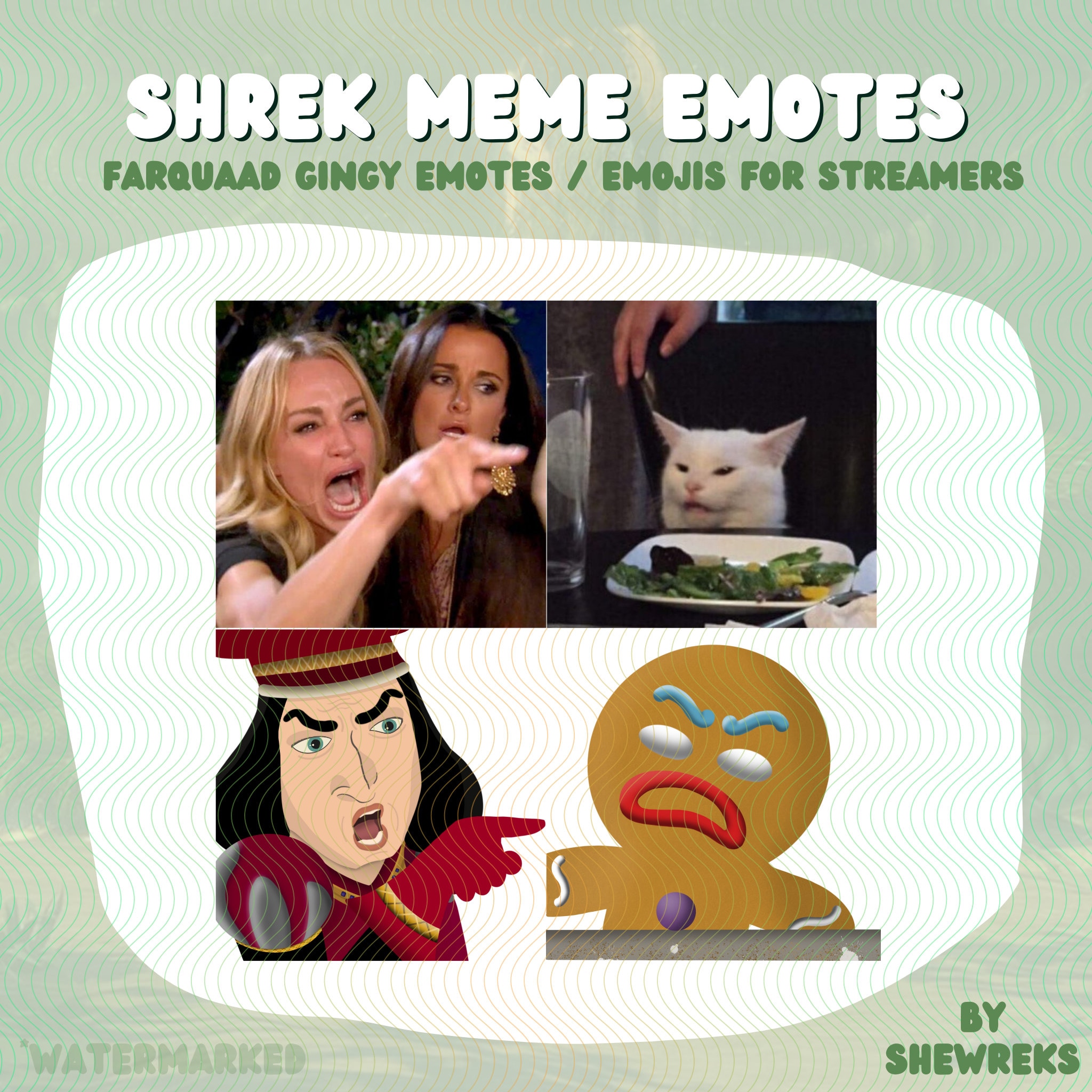 Shrek Meme Emote Set - Etsy UK