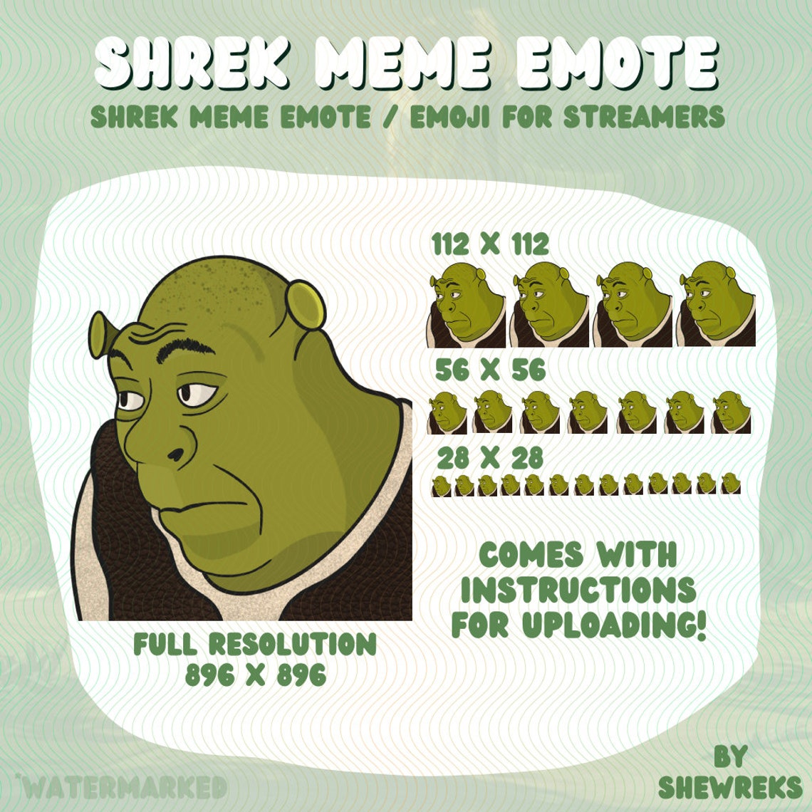 Shrek Emote Twitch Emote - Etsy