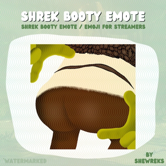 Shrek Booty Emote Twitch - Etsy UK
