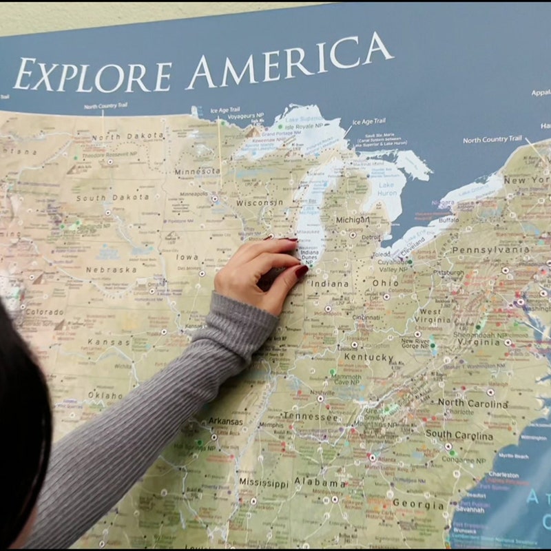 Large Print Maps - Etsy