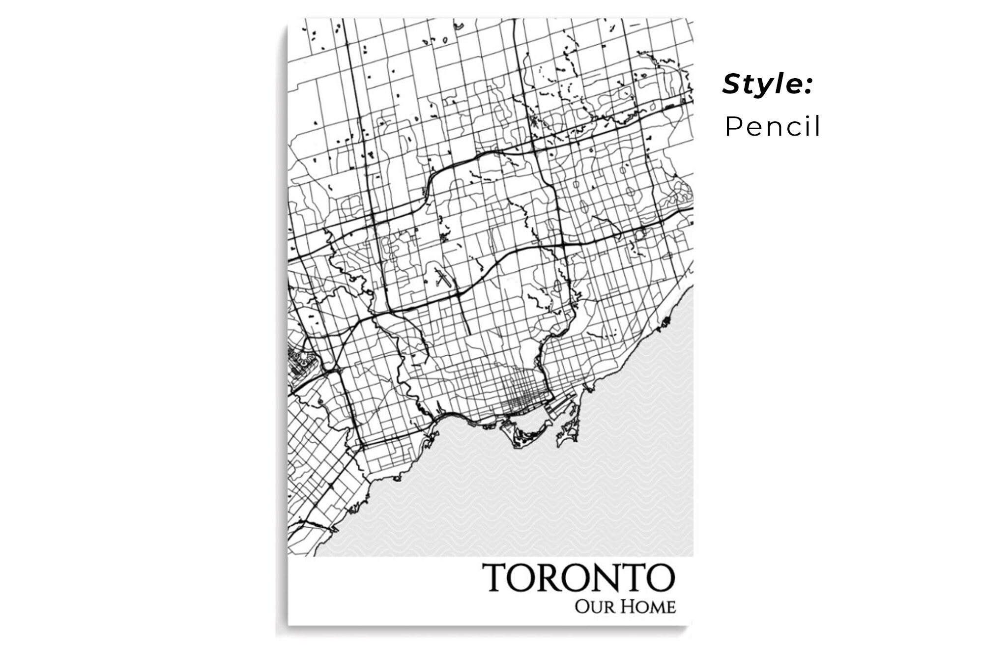 Toronto Map Poster Toronto Canada Toronto City Map Poster | Etsy